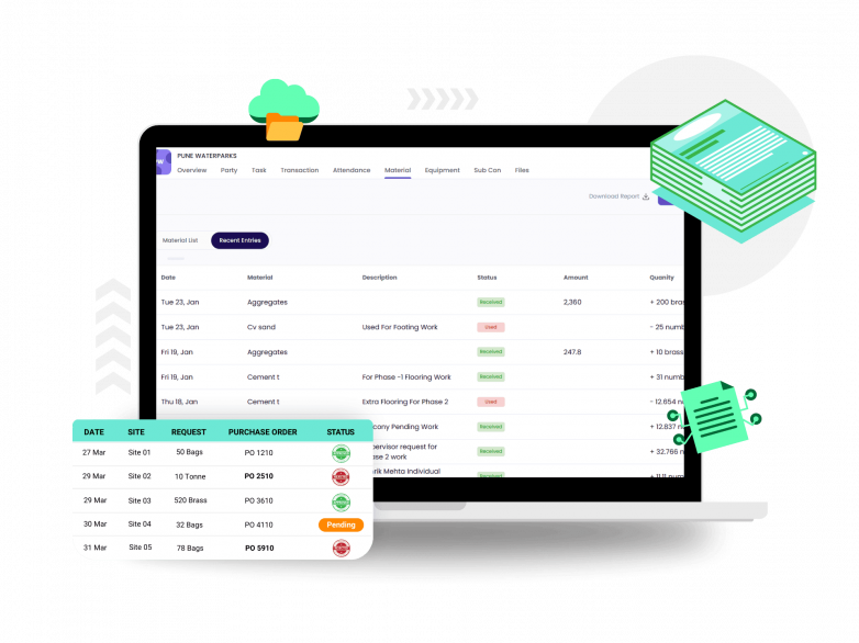 Material Purchase Order - Onsite Teams - Simplifying Projects
