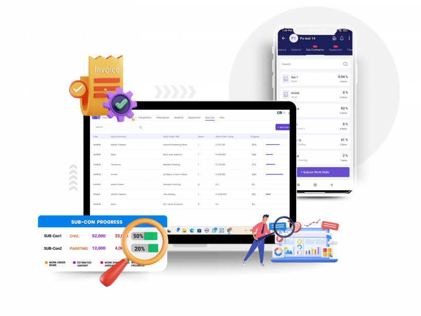 Sub-Contractor Management - Onsite Teams - Simplifying Projects